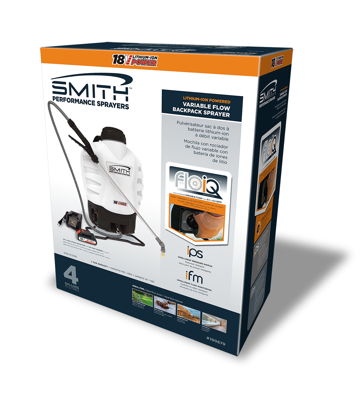 S2EV – 4 Gal. 18V Vari-Flow Li-Ion Backpack Sprayer – Smith Performance ...